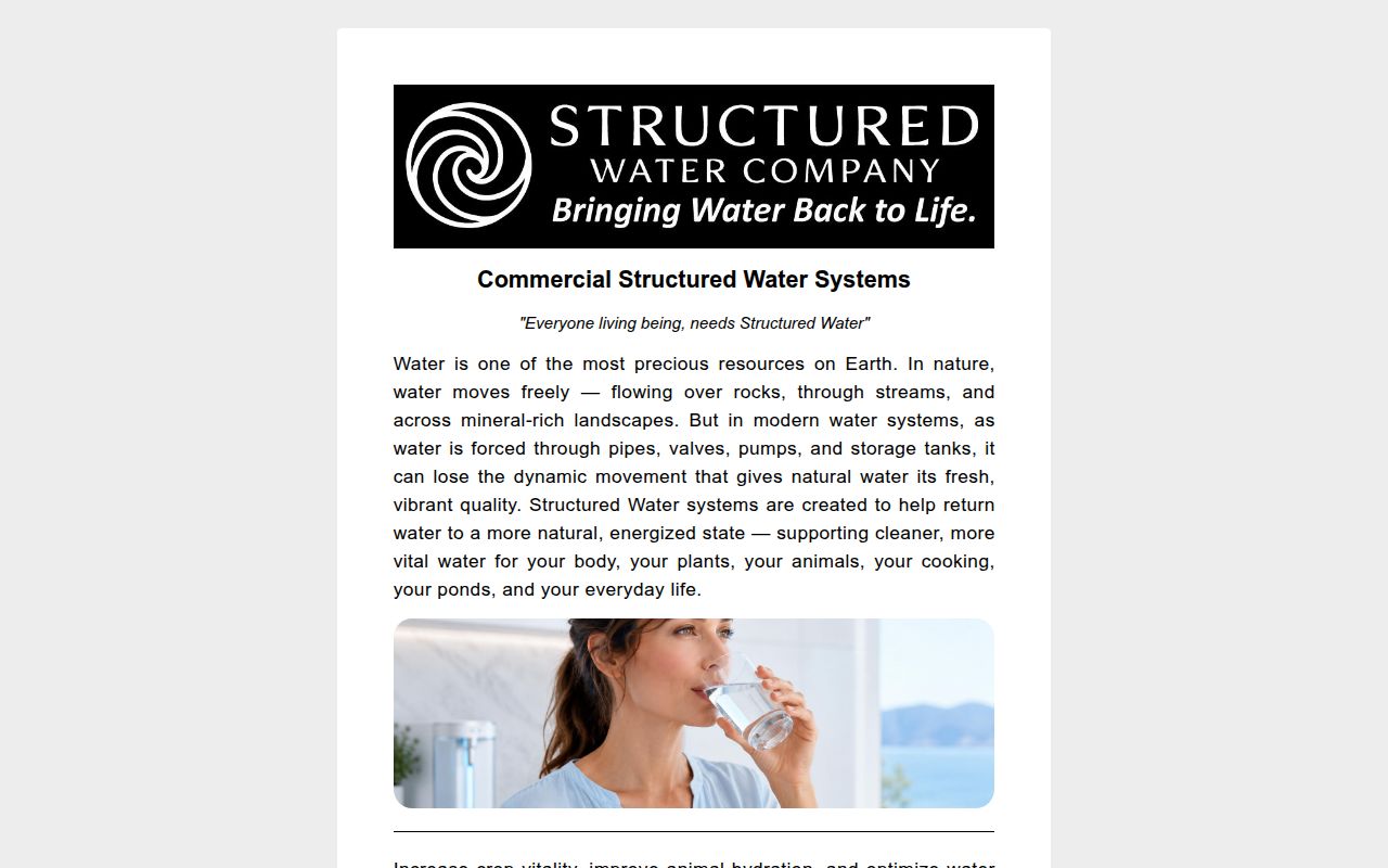 Structured Water Company